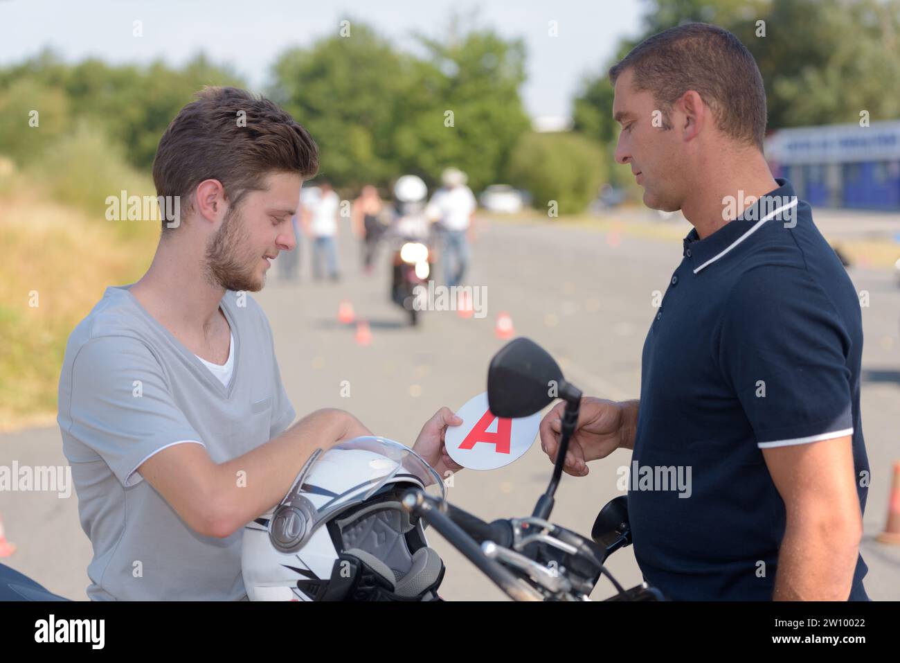 Learner motorcyclist hi-res stock photography and images - Alamy