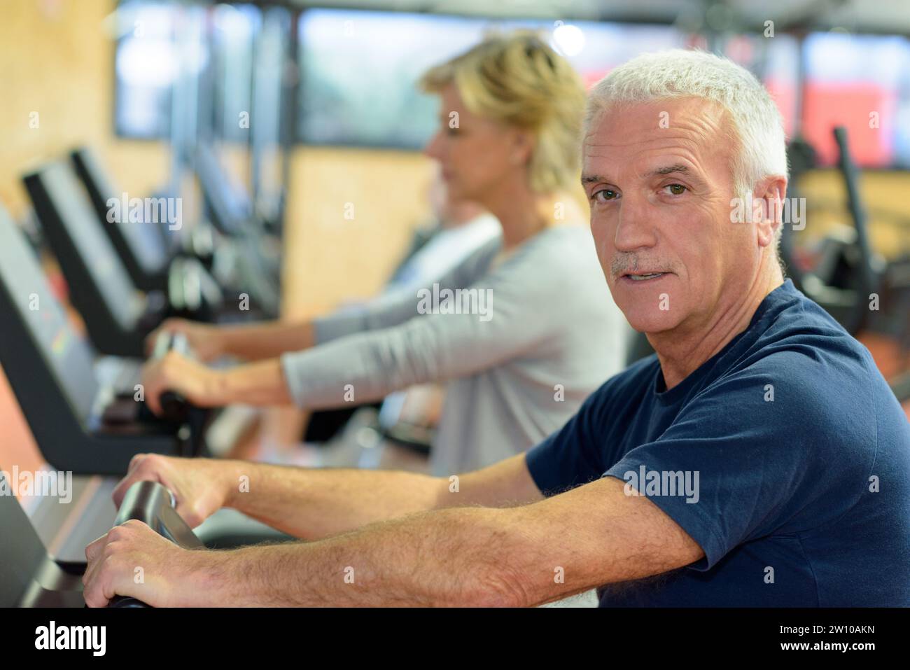 portrait of seniors doing some exercise Stock Photo - Alamy