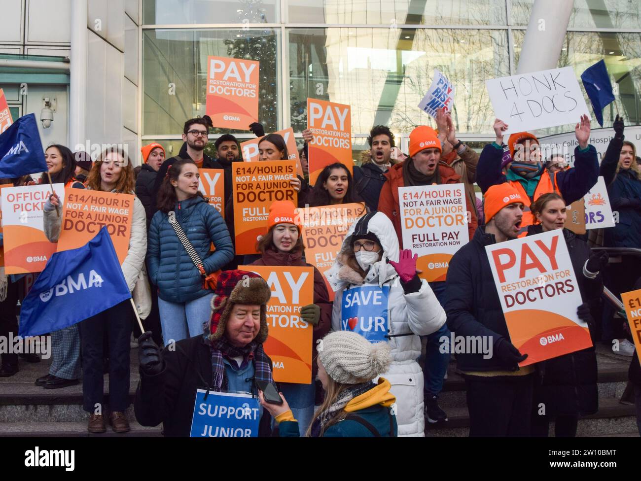 London, UK. 20th December 2023. British Medical Association (BMA ...
