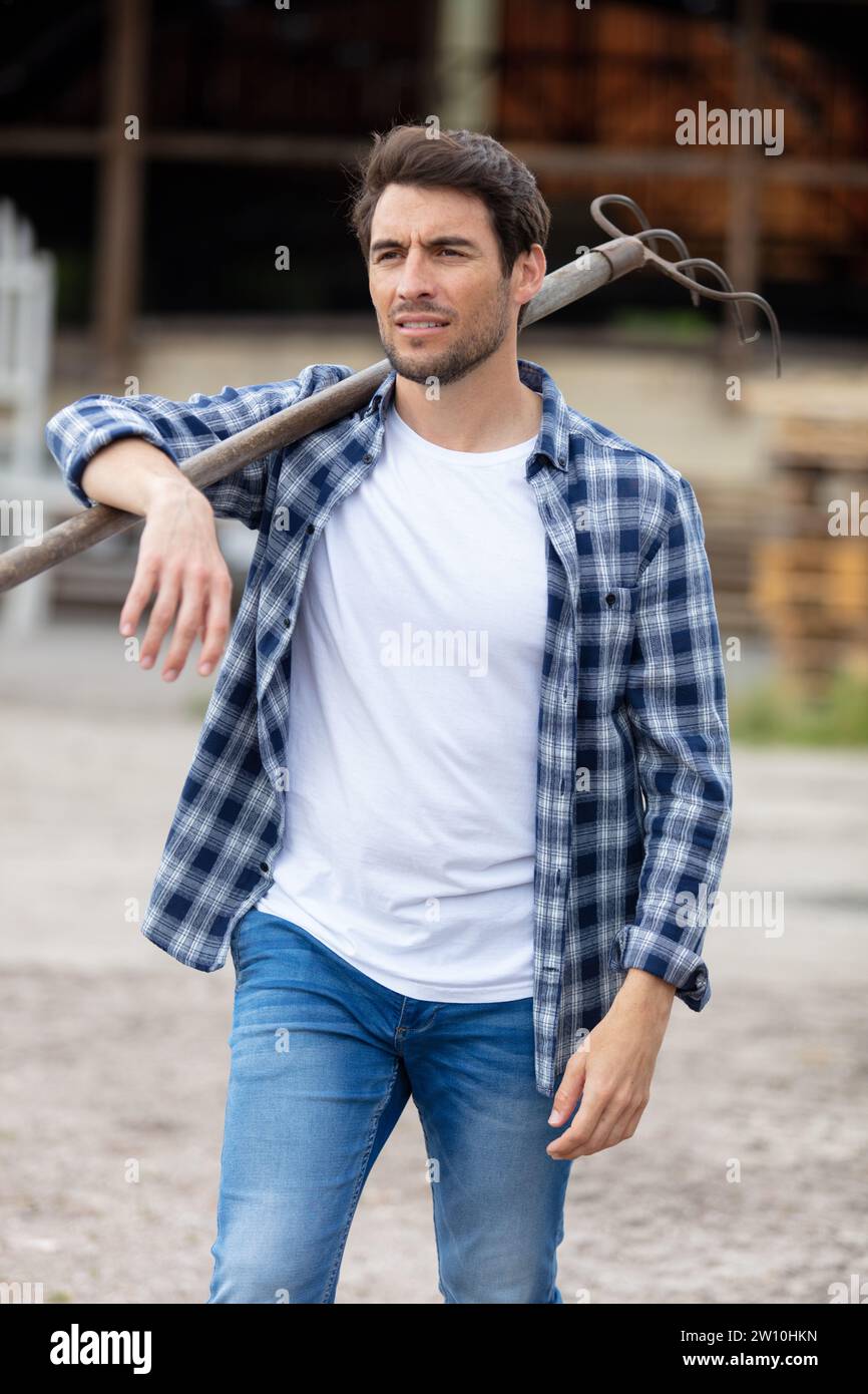 Handsome farmer hi-res stock photography and images - Alamy