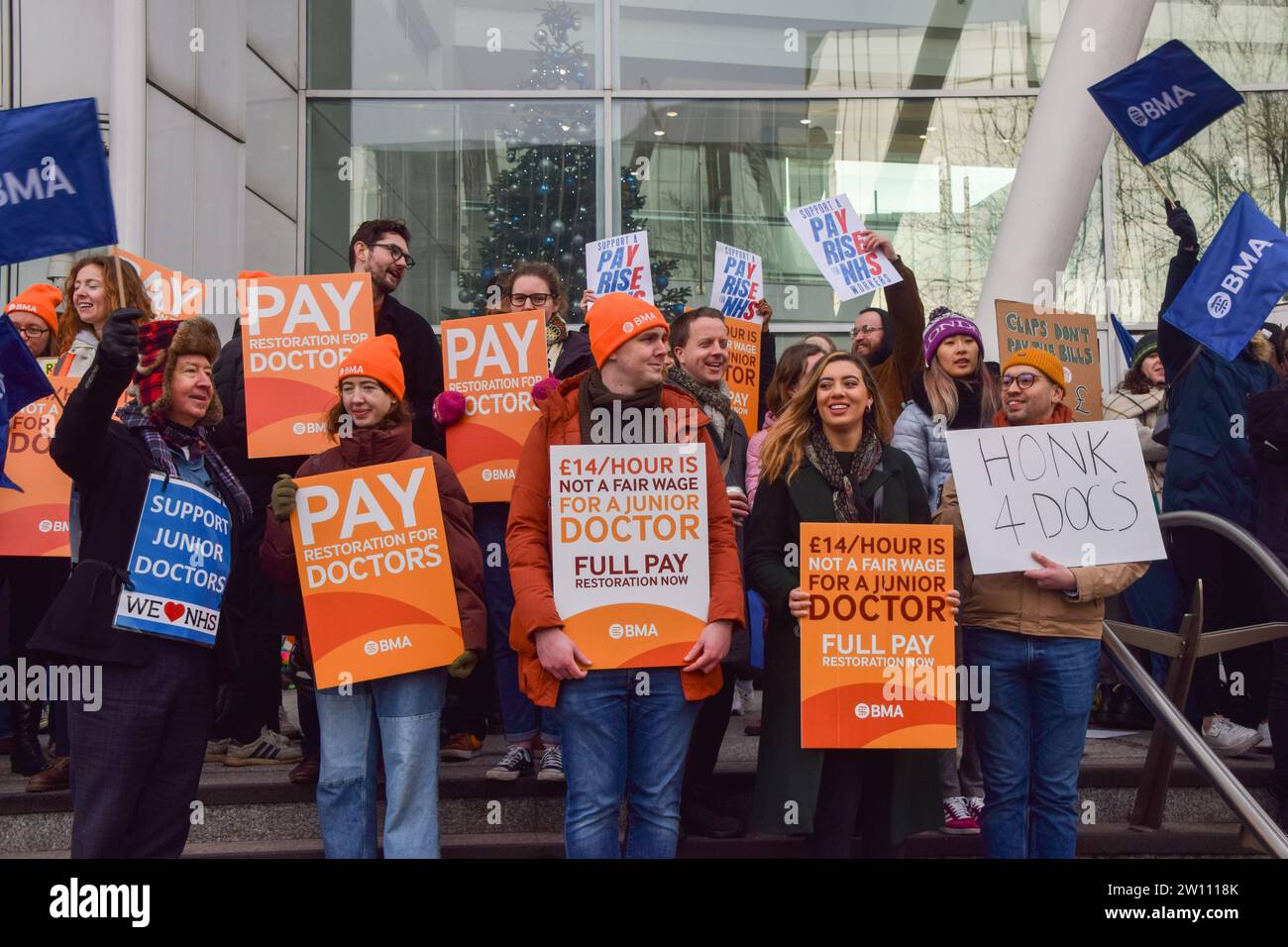 London, UK. 20th December 2023. British Medical Association (BMA ...