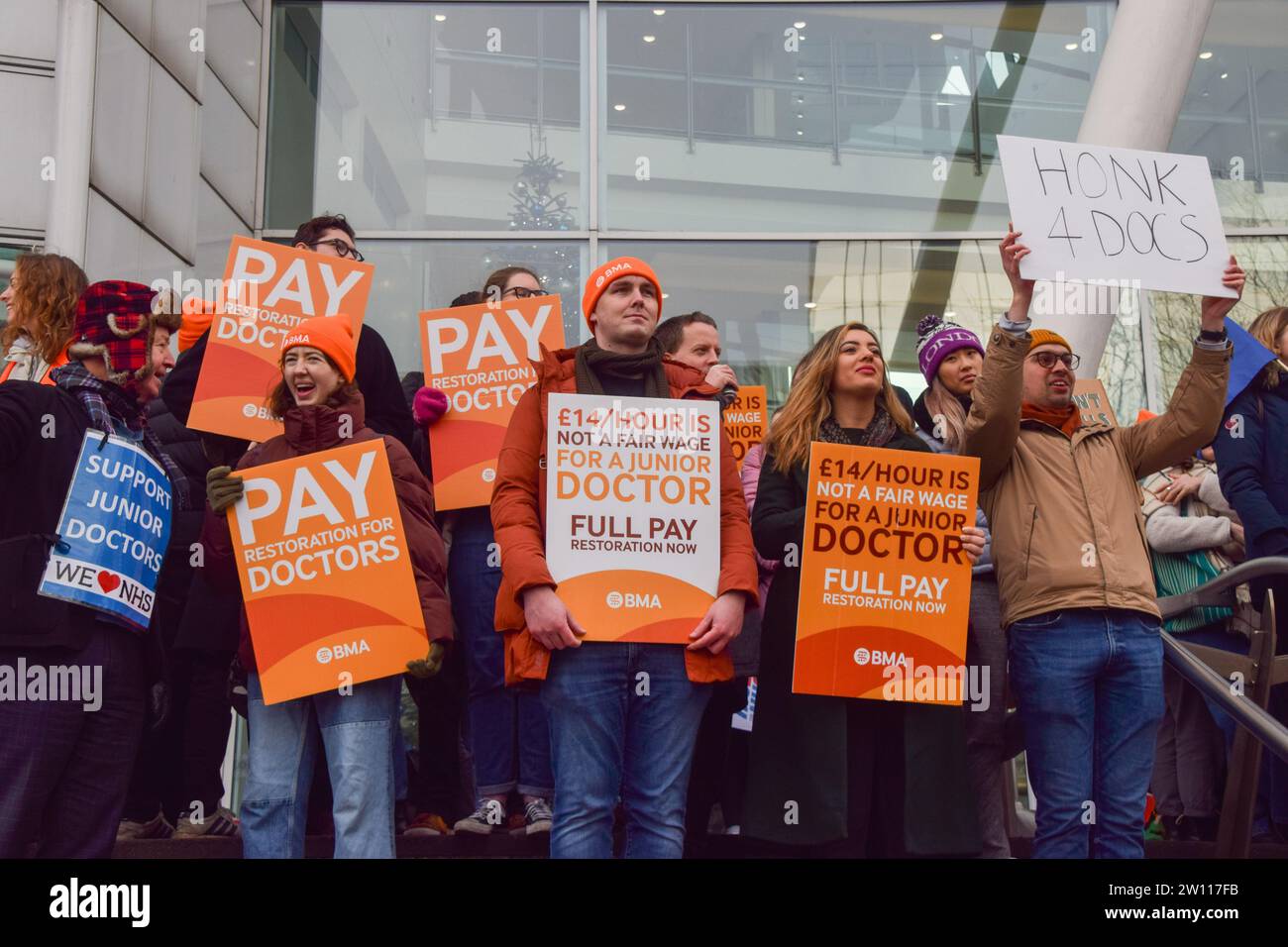 London, UK. 20th December 2023. British Medical Association (BMA ...