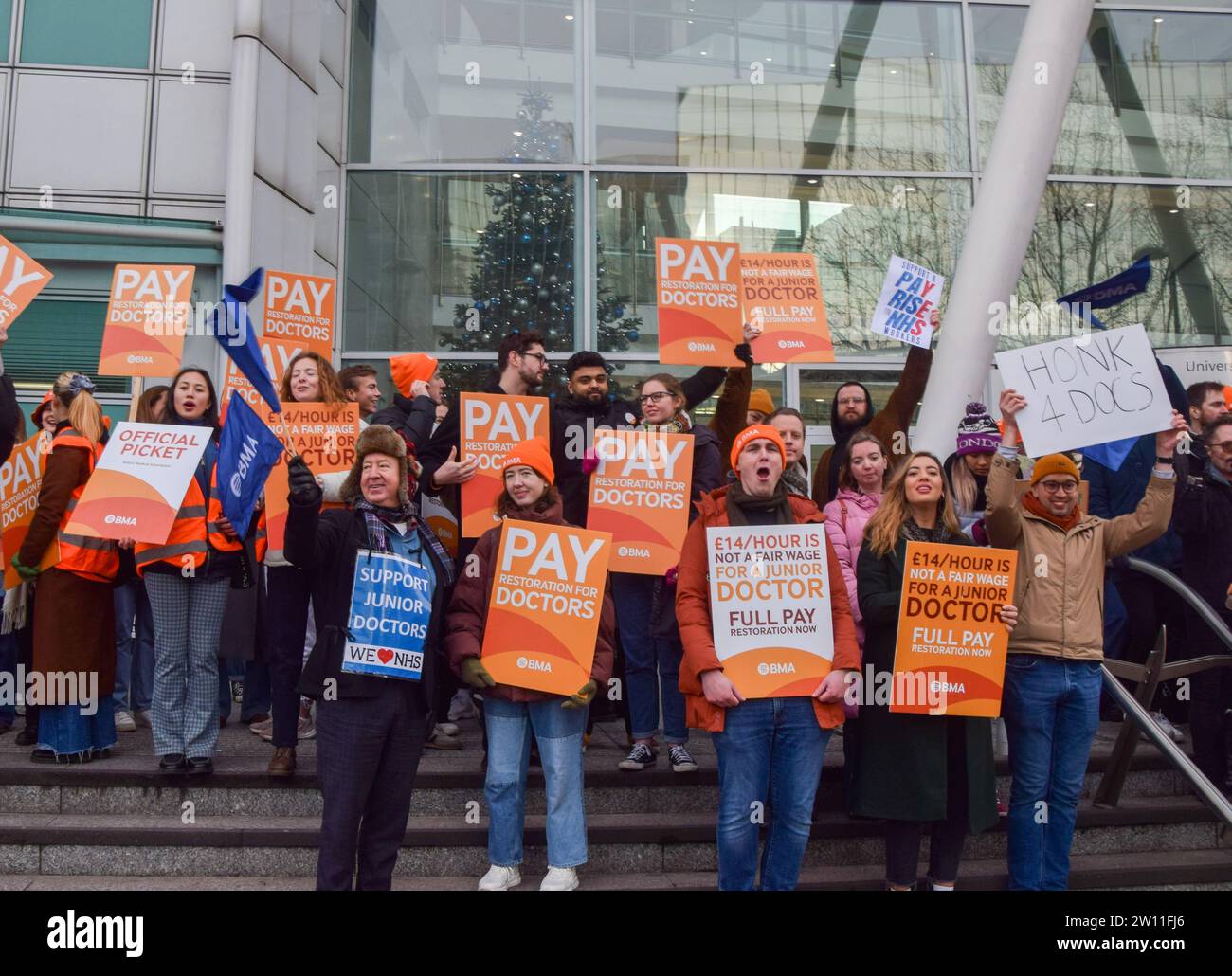 London, UK. 20th December 2023. British Medical Association (BMA ...