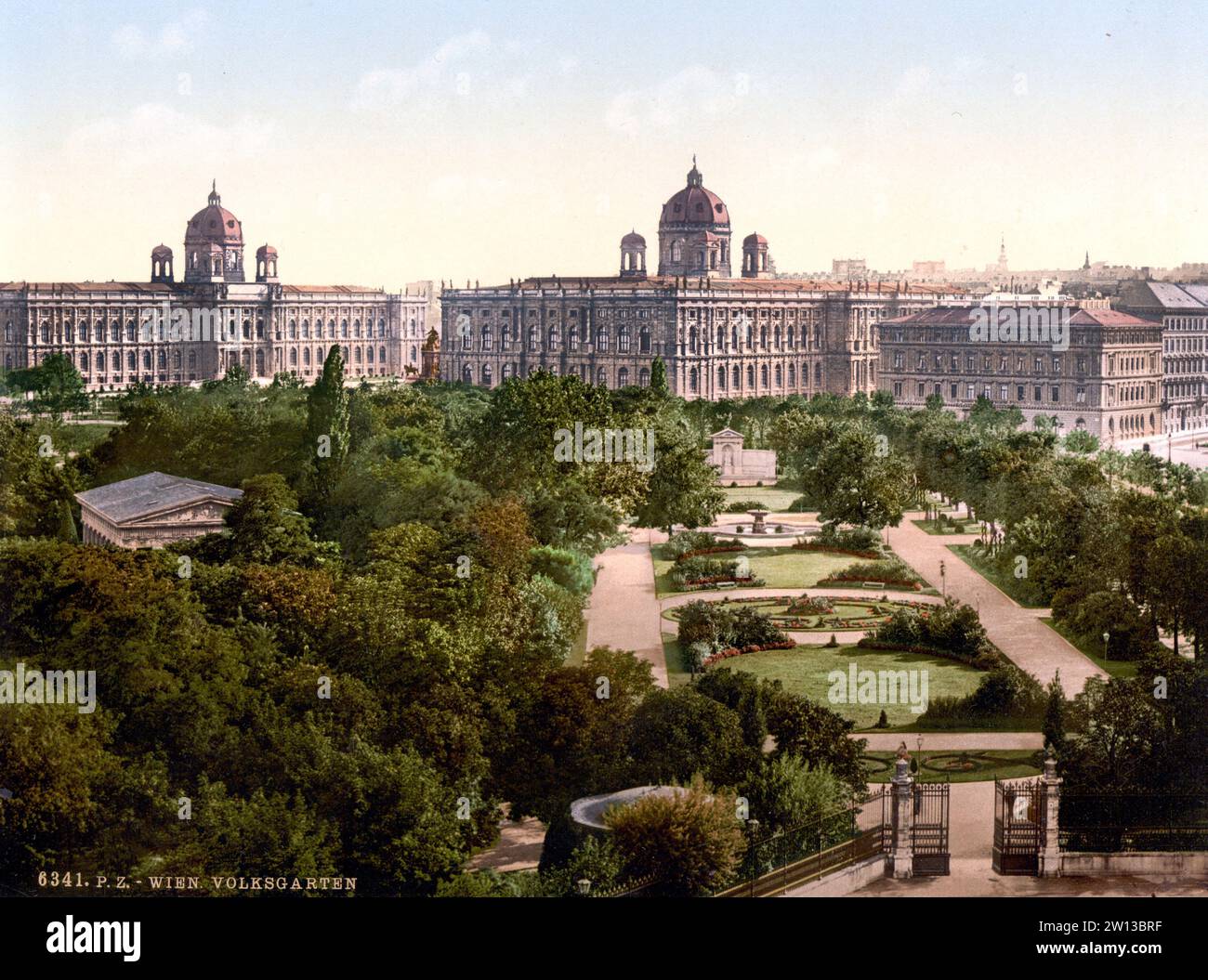 Der Volksgarten, Wien, Österreich, um 1890, Historisch, digital ...