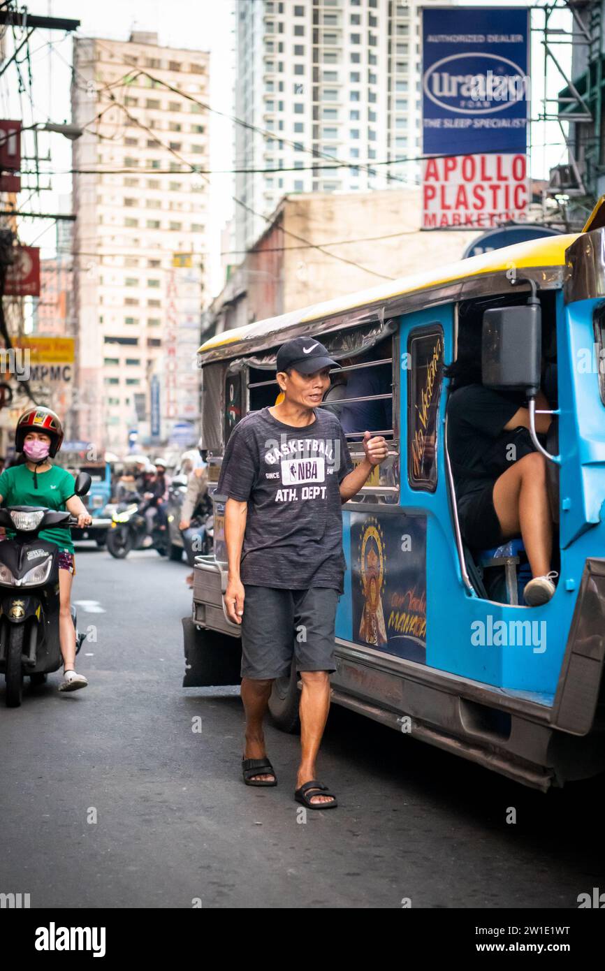 Side of jeepney with people hi-res stock photography and images - Alamy