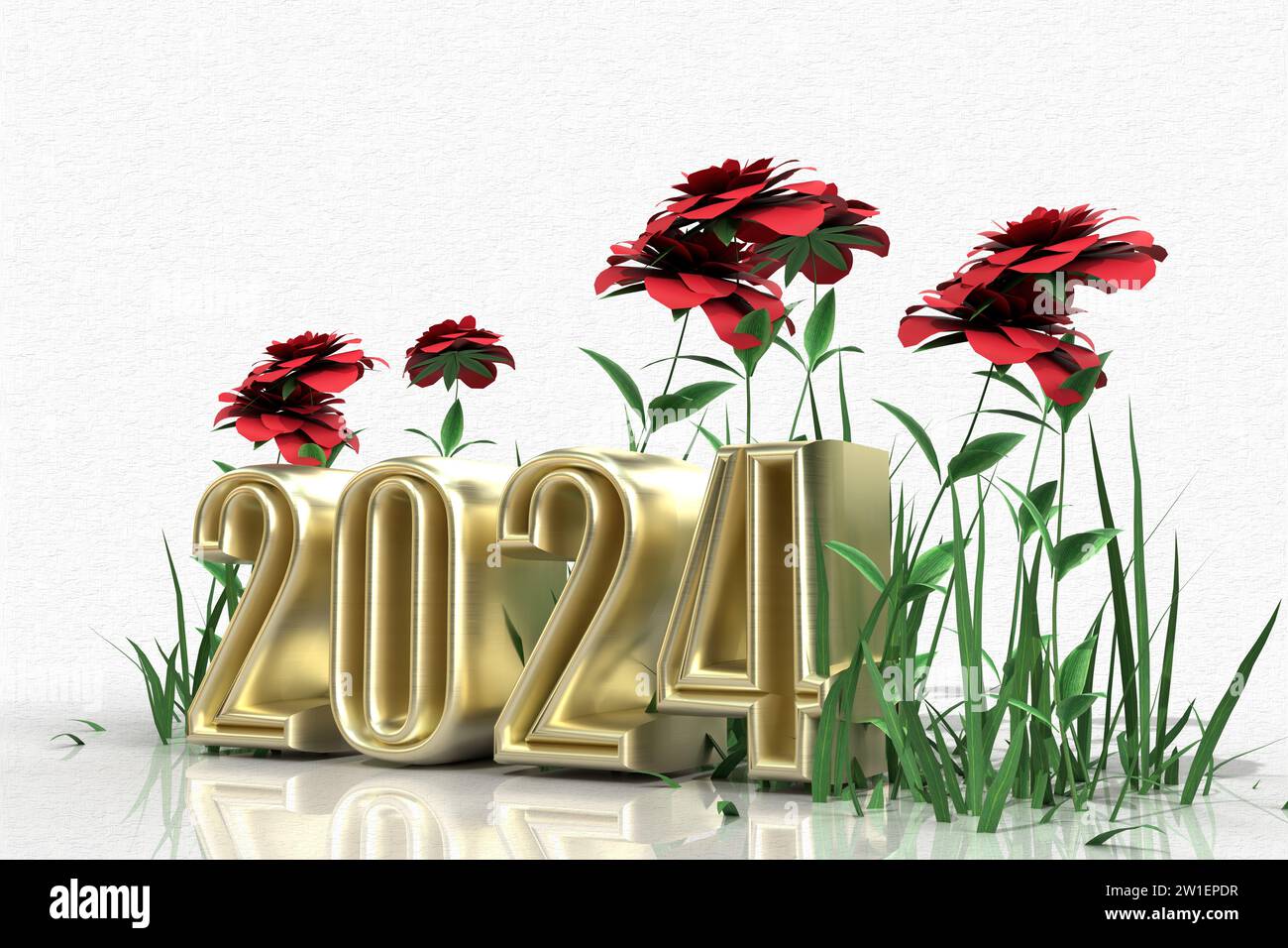 happy year 2024 poster Stock Photo - Alamy