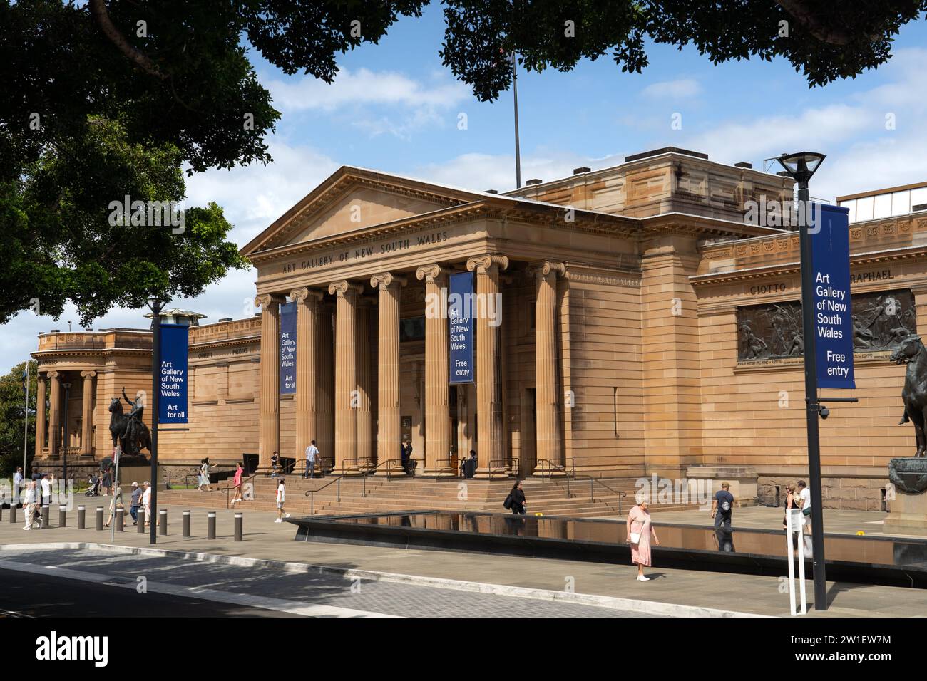 Front facade of the Art Gallery of New South Wales located in The ...