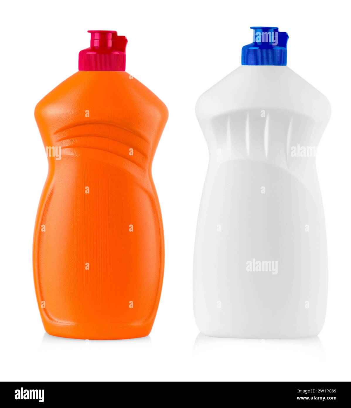 The Set of plastic bottles with liquid laundry detergent, cleaning ...