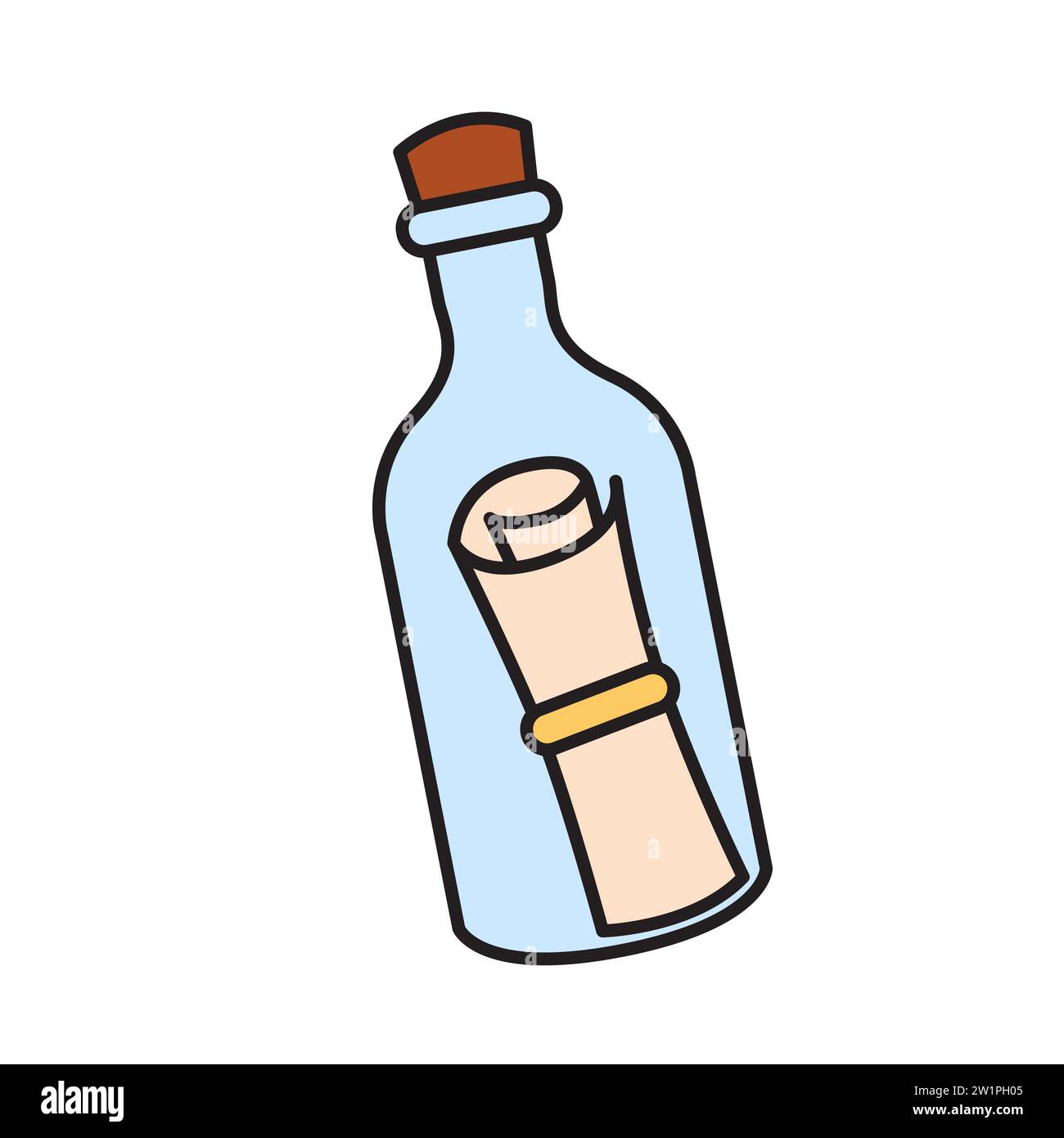 Sea bottle icon travel Cut Out Stock Images & Pictures - Alamy