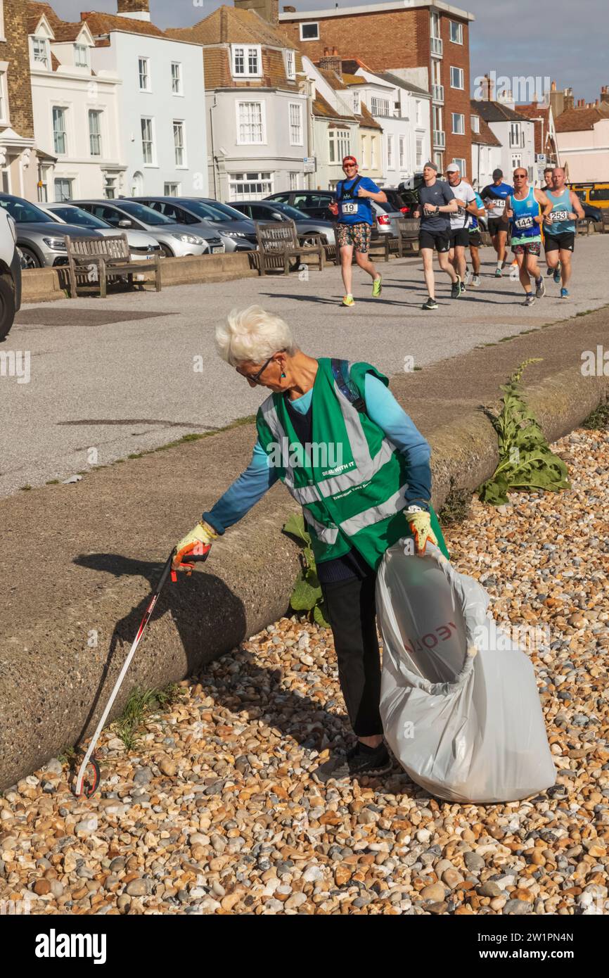 England, West Sussex, littlehampton, the high street clock tower Stock ...