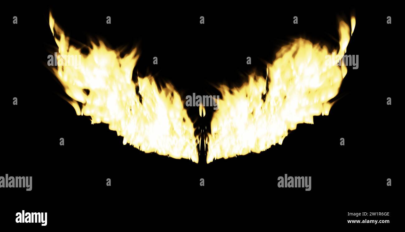 Angel wings fire hi-res stock photography and images - Alamy