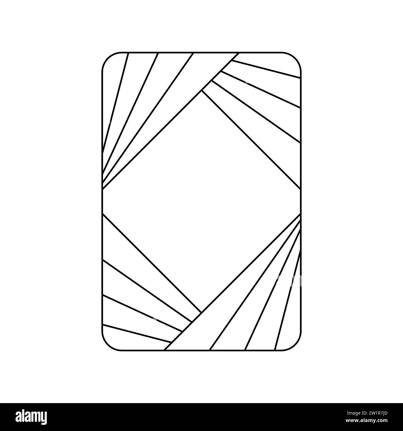 Trendy linear frame. Modern minimalist aesthetic line element ...