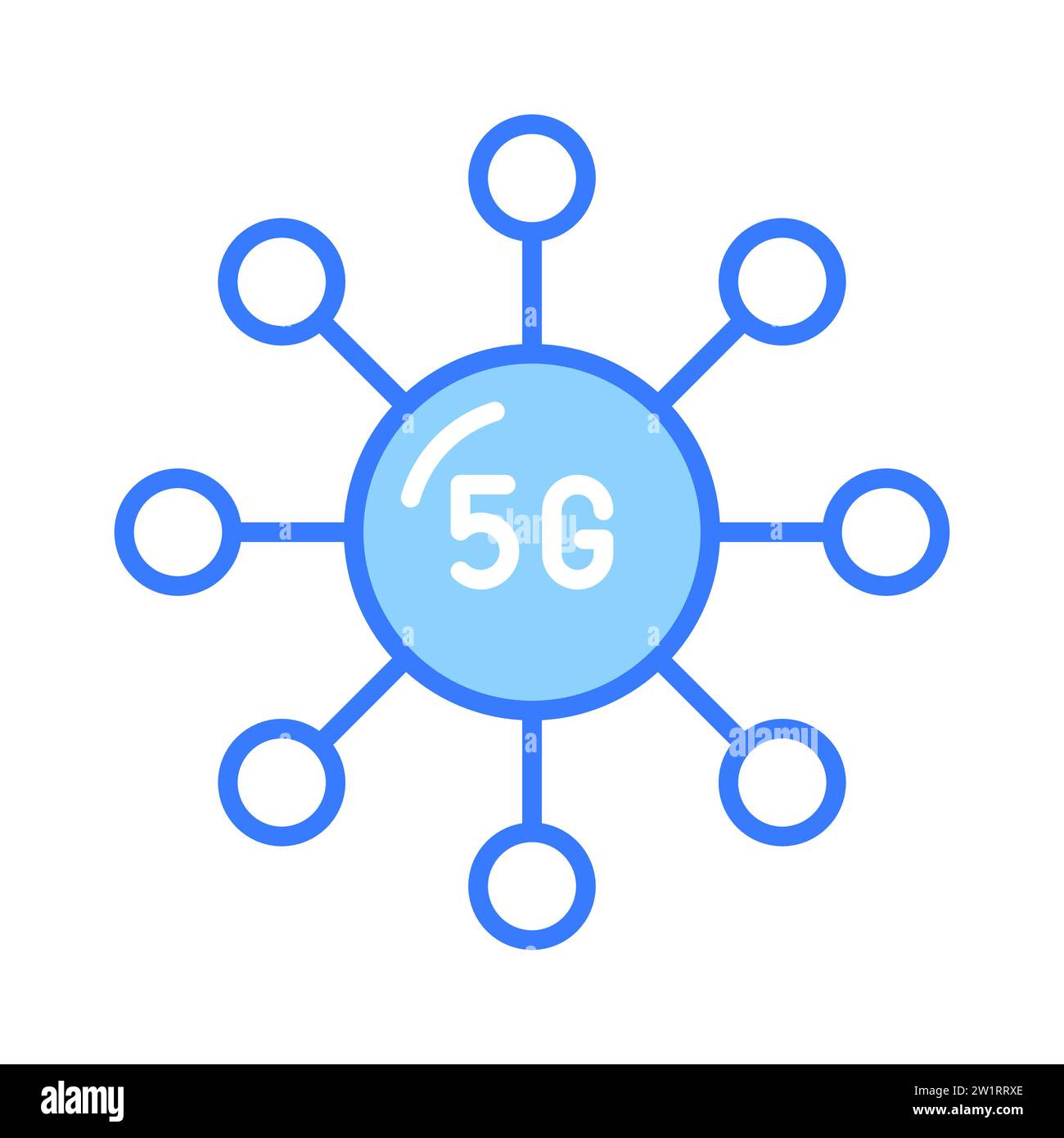Grab this creatively designed 5G network connection icon in trendy style, 5G technology vector ...
