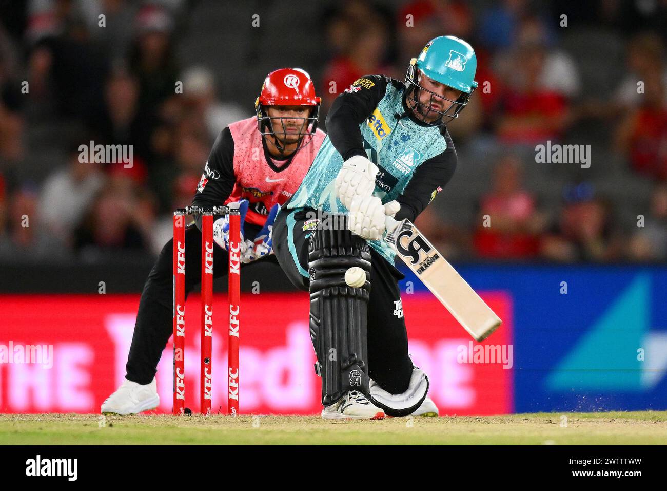 Melbourne, Australia. 21st Dec, 2023. Colin Munro of Brisbane Heat bats ...