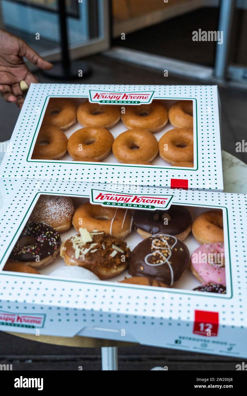 The famous American donut chain Krispy Kreme, belonging to the JAB ...