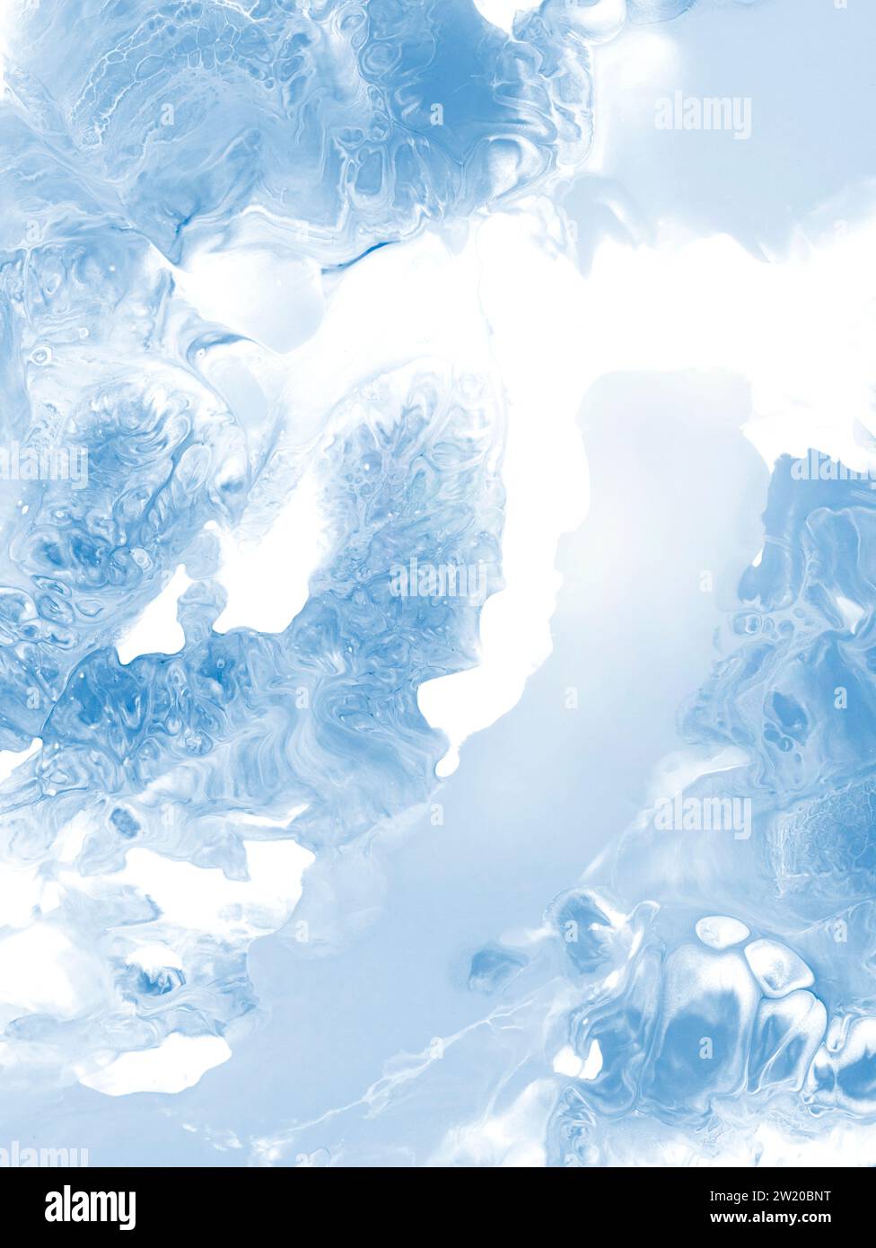 Creative abstract blue hand painted background, marble texture ...