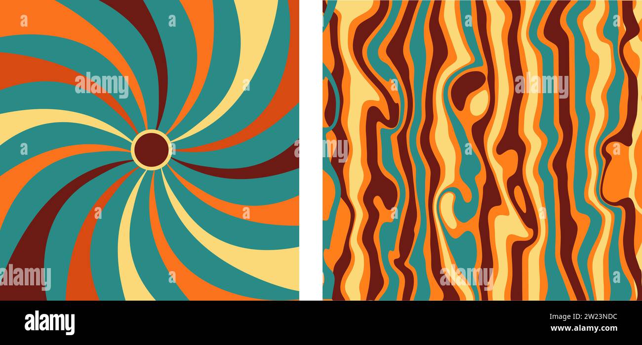 Boho and hippie design,featuring vibrant retro elements and trippy landscapes. Clouds, sea ,sun ...