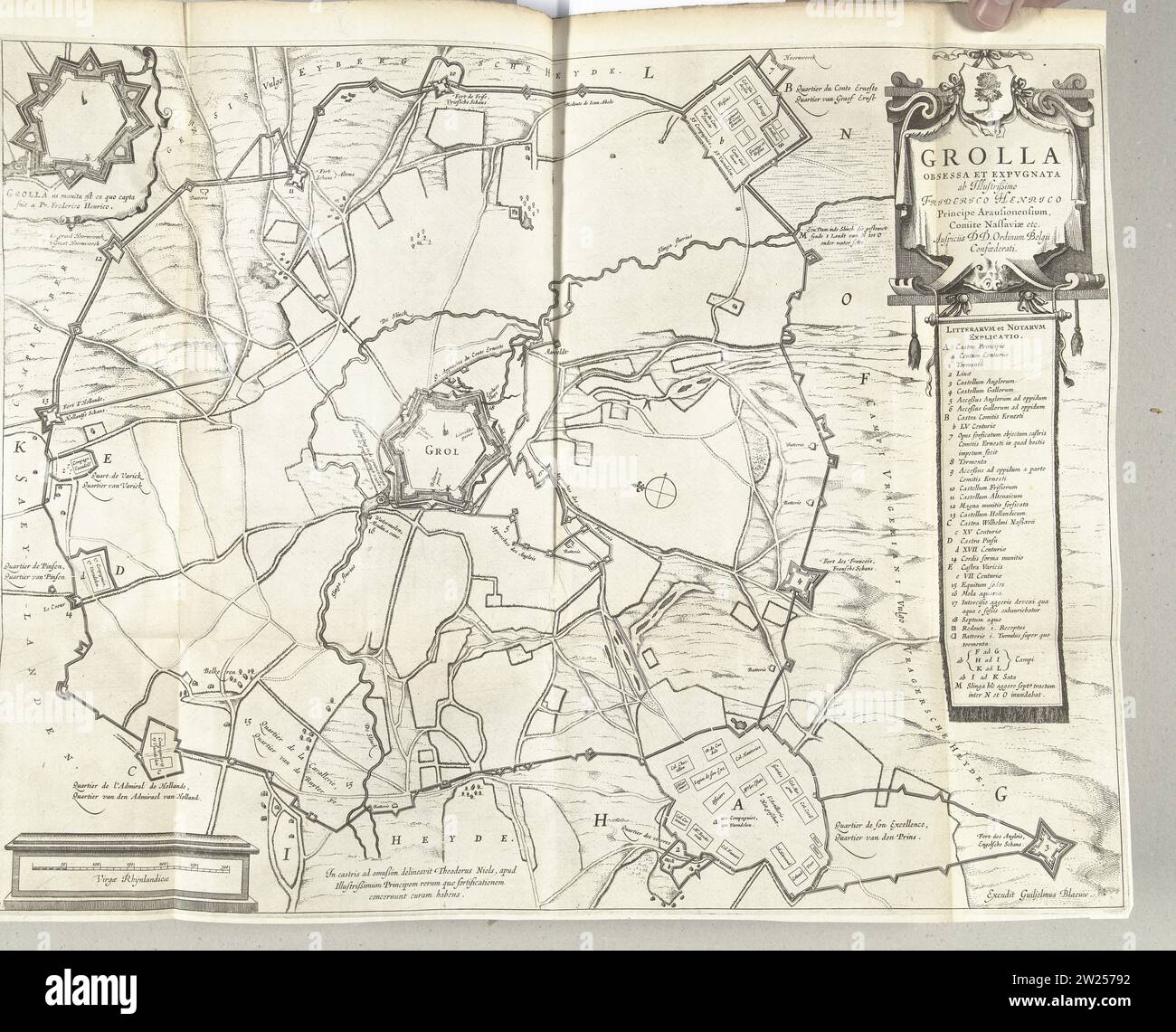 Siege of Grol, 1627, 1627 - 1629 Map of the siege of Groenlo, 1627 ...
