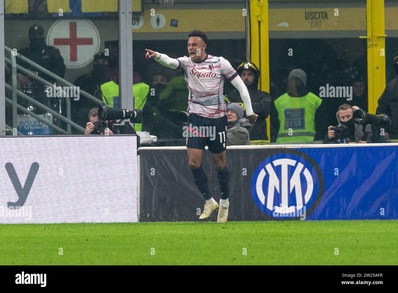 Milan, Italy - december 20 2023 - Inter-Bologna Coppa Italia ottavi di ...