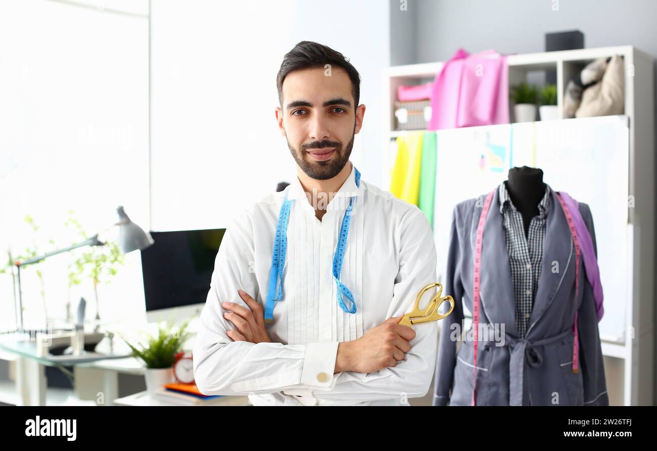 Clothes Creating Profession Fashion Designer Job Stock Photo - Alamy