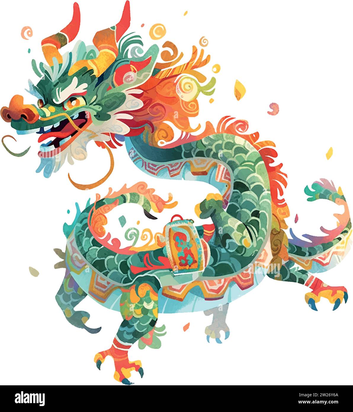 Old dragon head china Stock Vector Images - Alamy