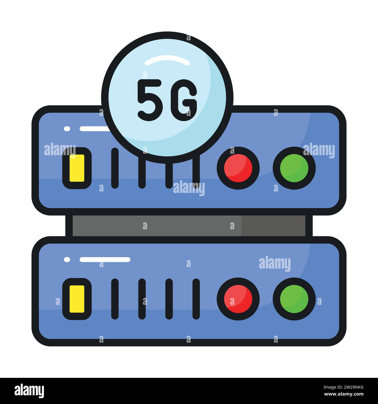 Beautifully designed 5G network Server icon in Modern Style, 5G ...