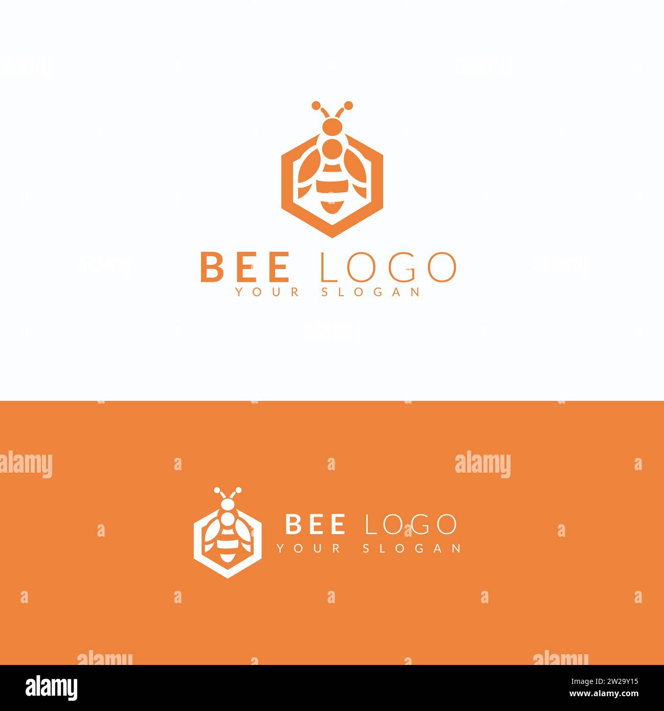 A Striking Bee Logo Stock Vector Image & Art - Alamy