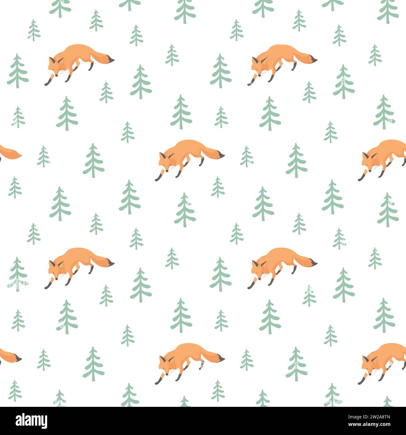 Forest fox Stock Vector Images - Alamy