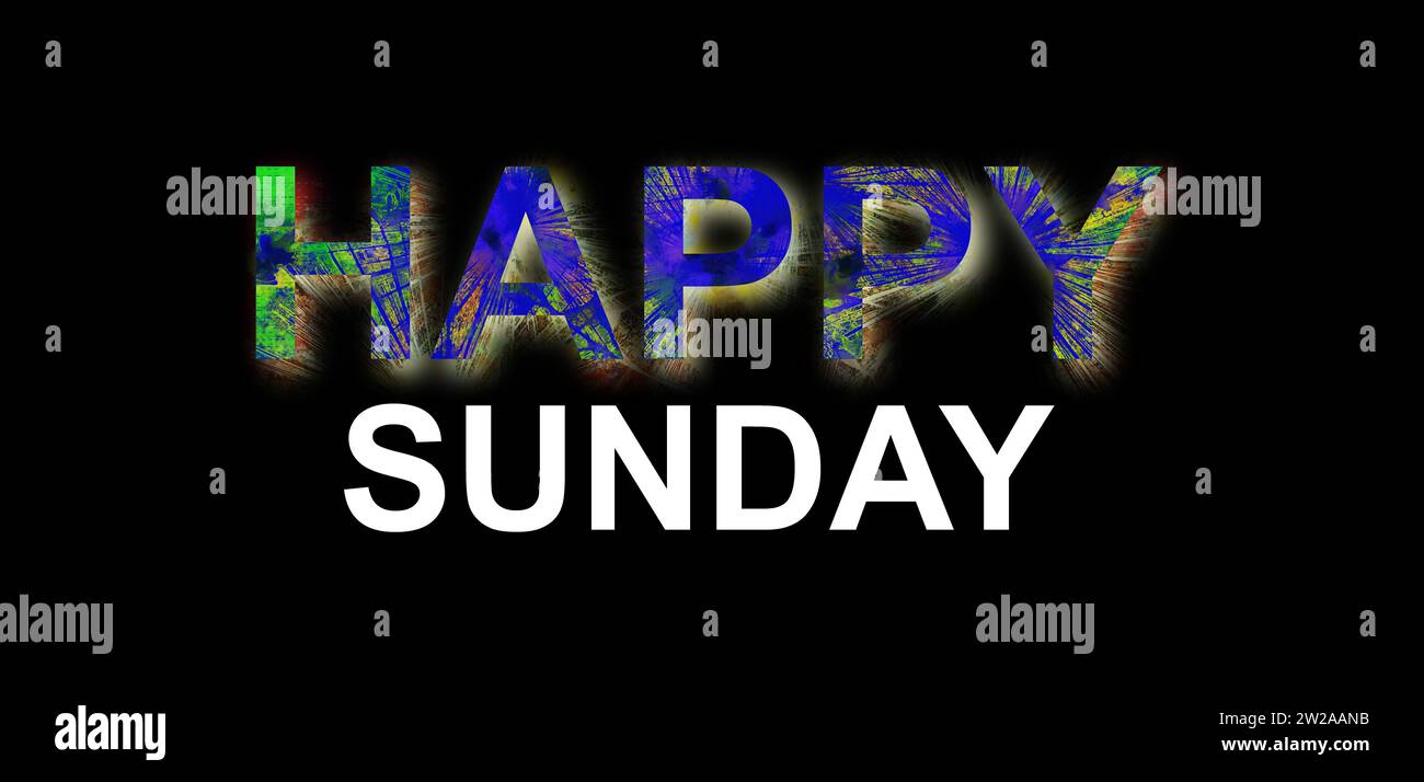Sunday graphic hi-res stock photography and images - Alamy