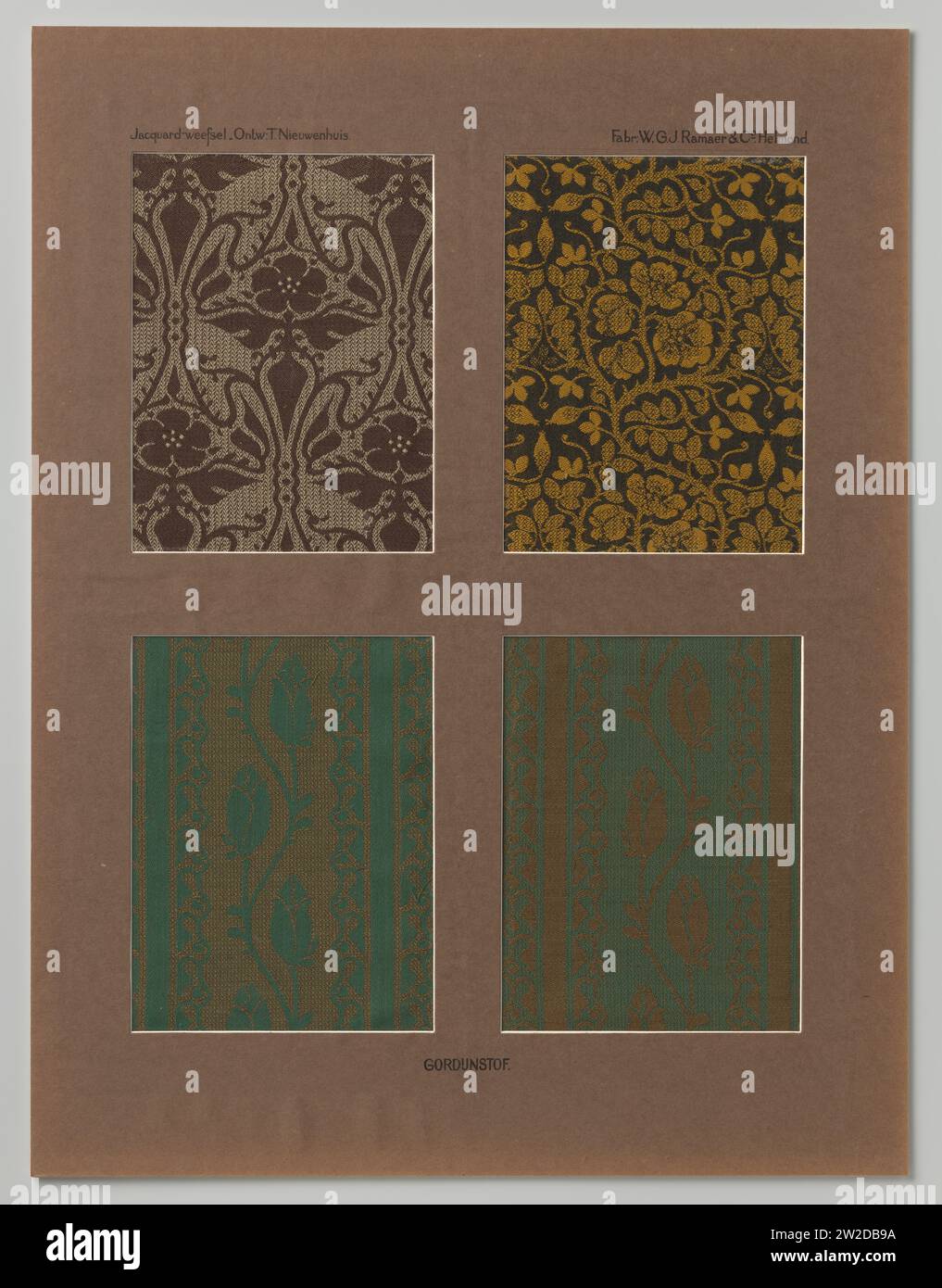 Steel curtain fabric designed by Theo Nieuwenhuis, in passe-partout ...