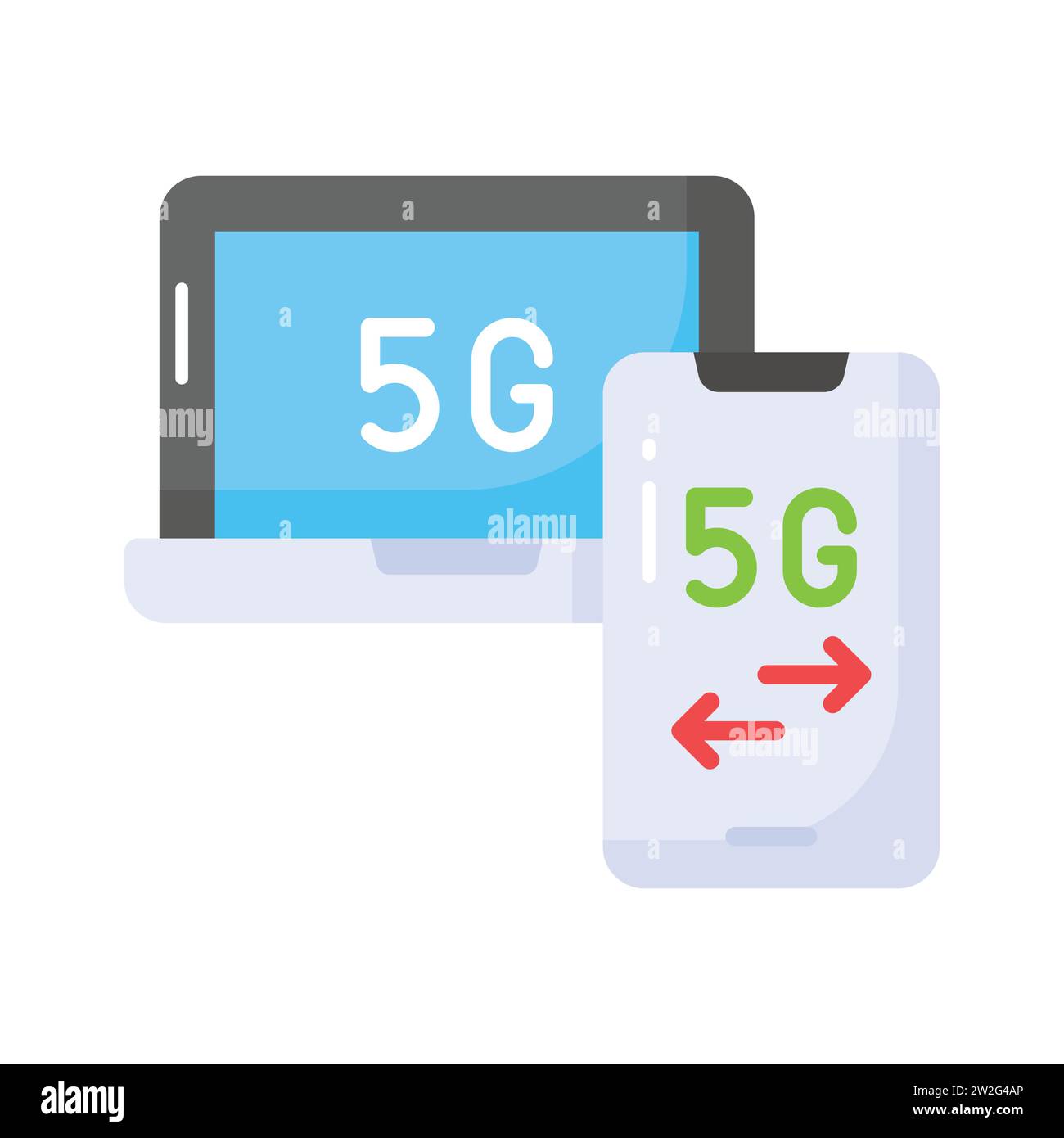 Beautifully designed 5G network icon in trendy style, 5G technology ...