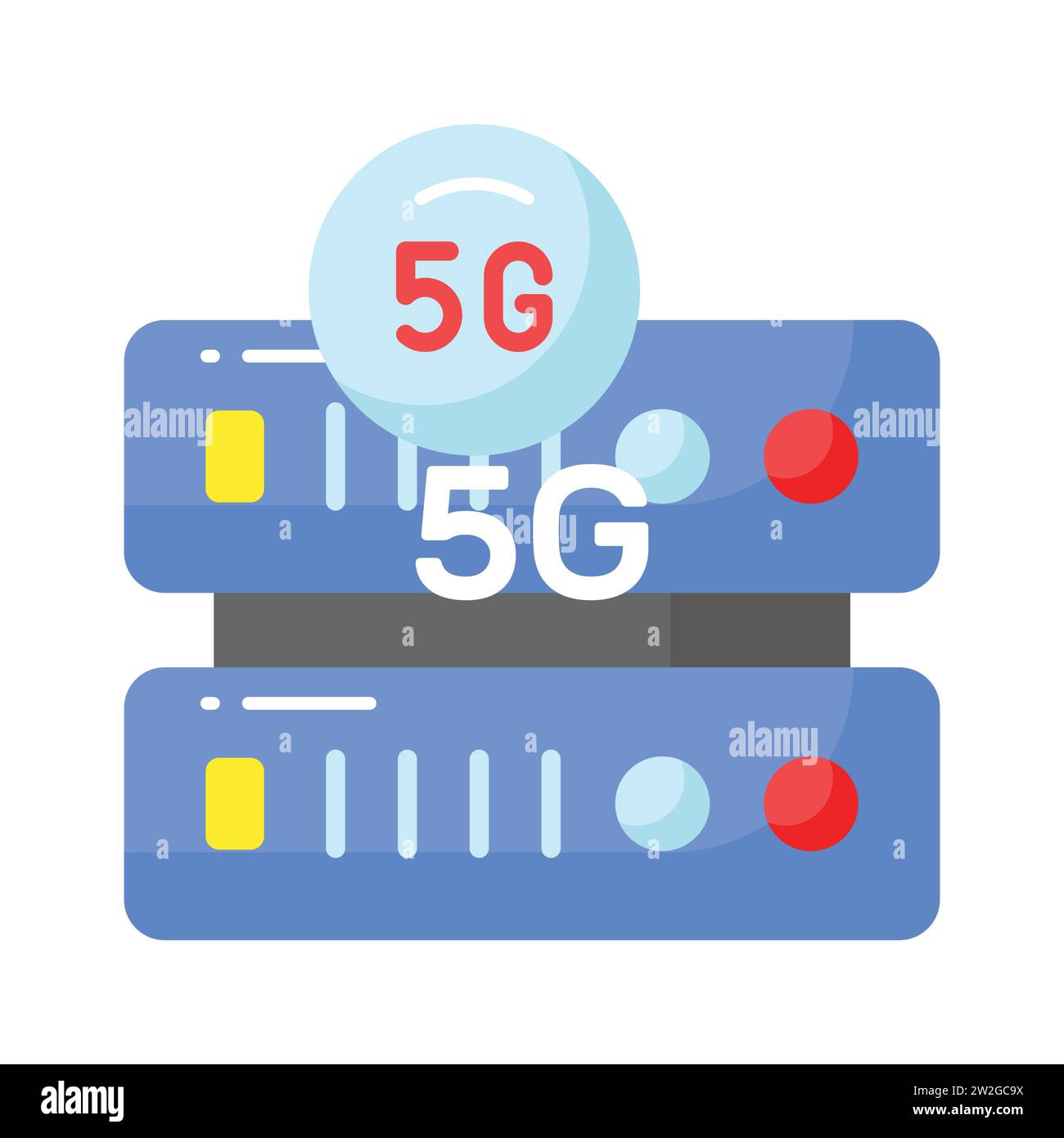 Beautifully designed 5G network Server icon in Modern Style, 5G ...