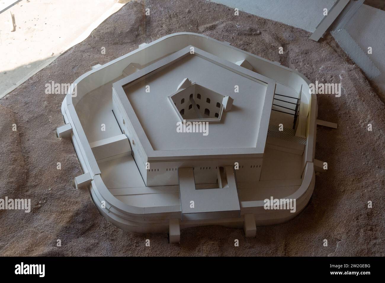 Scale model of Fort Napoleon - Oostende, Belgium Stock Photo - Alamy