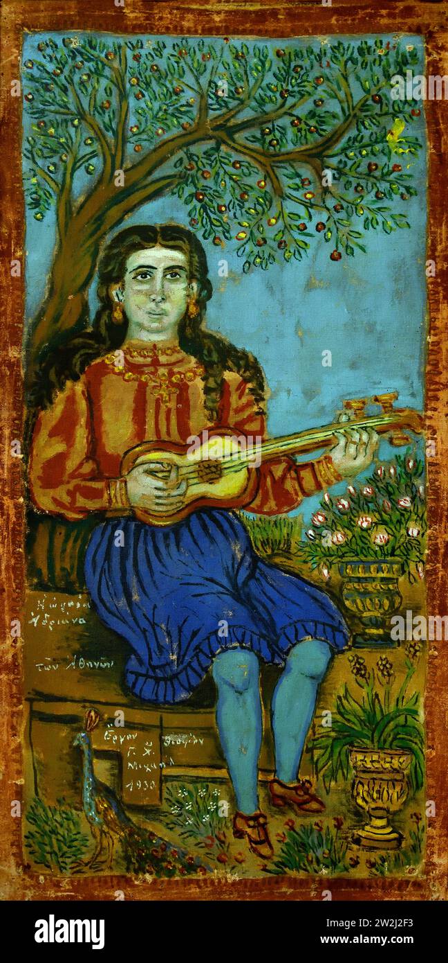 Theophilos (Chatzimichael) (1873 - 1934) The Beautiful Adriana of ...