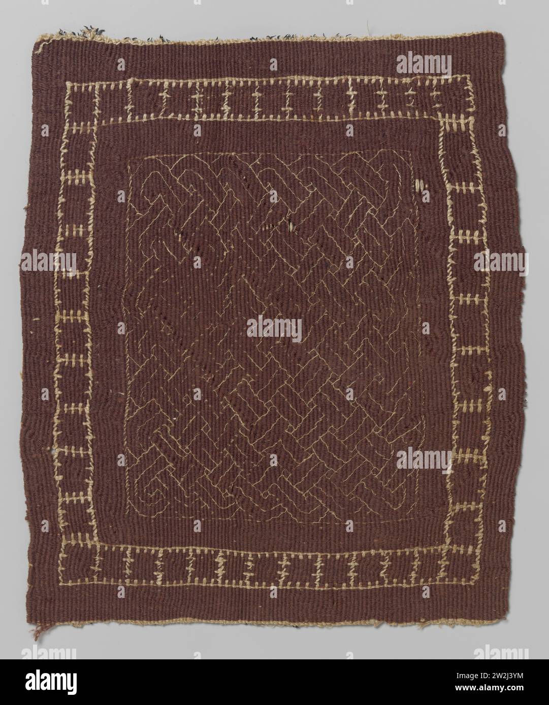 Tabula, anonymous, c. 300 - c. 499 Tabula in linen chain and woolen ...