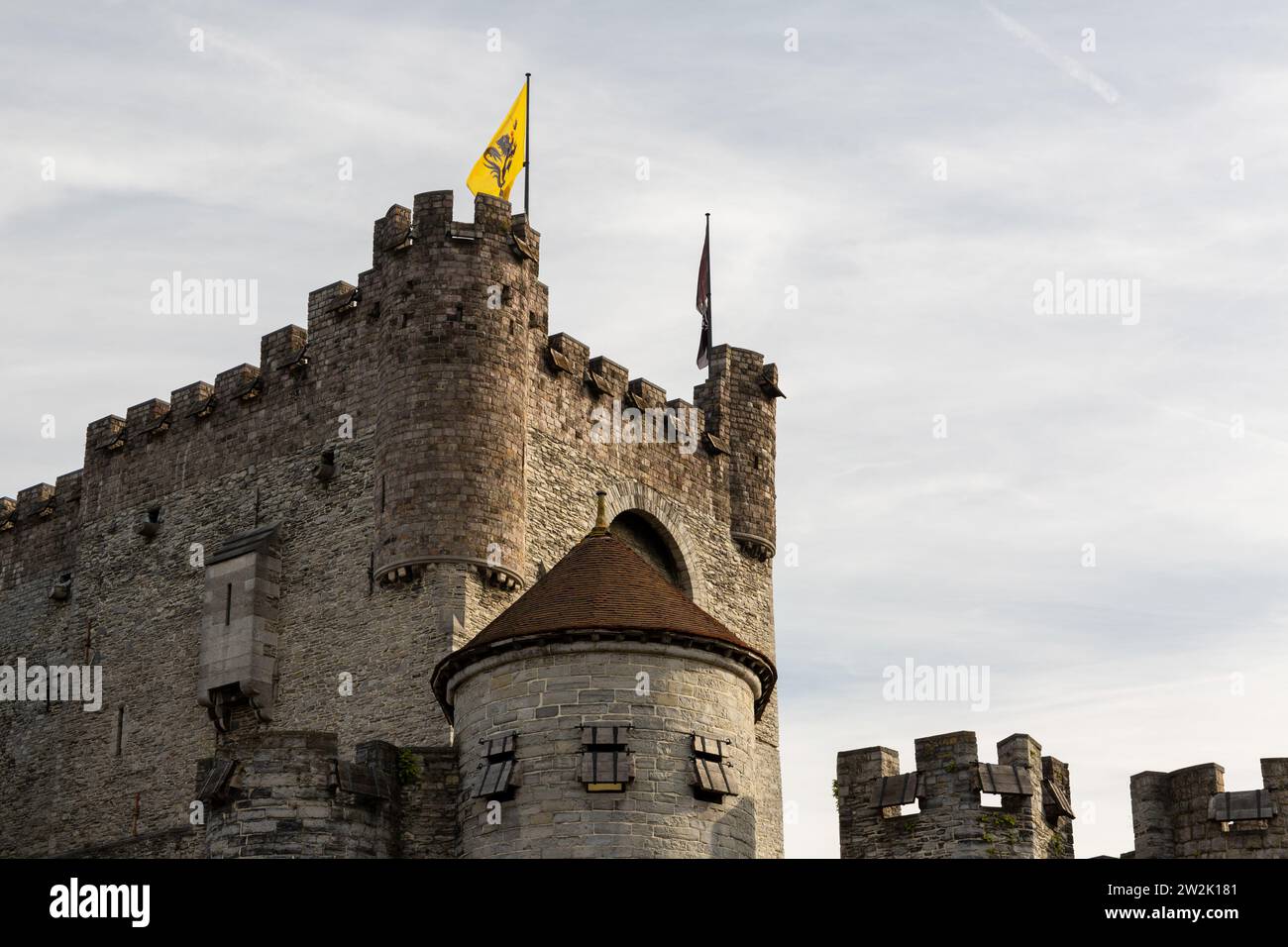 The Castle of the Counts at Ghent is also known as Gravensteen Stock ...