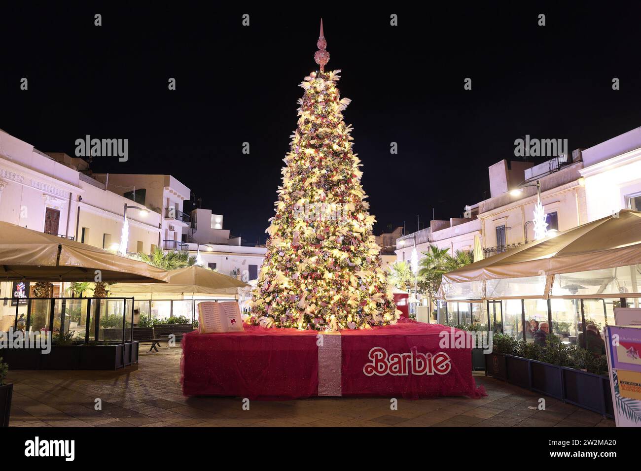 in the photo the Christmas tree in Piazza Duomo in Terrasini which this ...