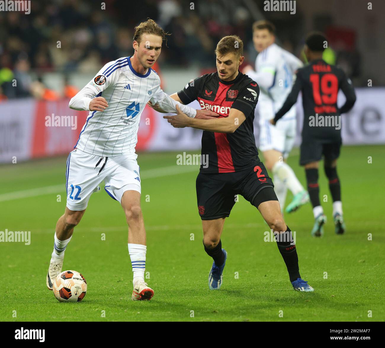 Leverkusen, Deutschland. 14th Dec, 2023. firo: 14.12.2023, football, soccer, EL, UEFA EUROPA ...