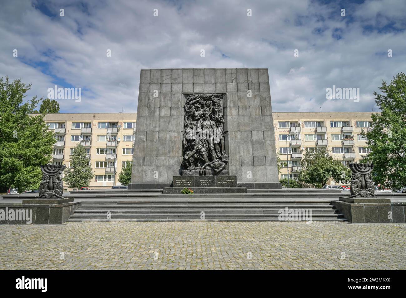 Denkmal der Helden des Ghettos, Ludwika Zamenhofa, Warschau ...