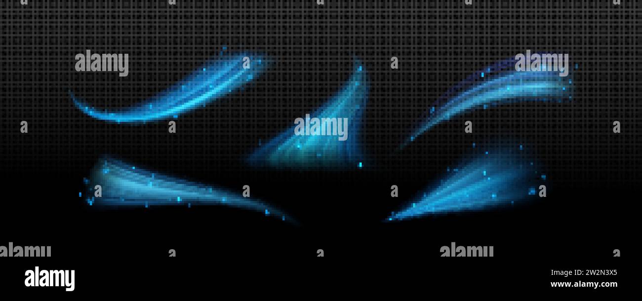 Wind and cold air flow with transparent effect. Realistic vector ...