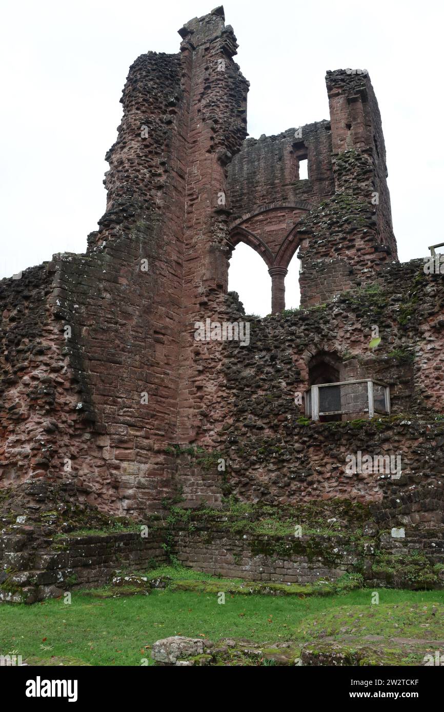 Views of Goodrich Castle ruins, Ross-on-Wye, Herefordshire, UK Stock Photo - Alamy