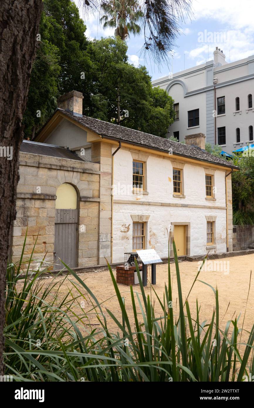 Cadmans Cottage, a historic, sandstone building in The Rocks, Sydney ...