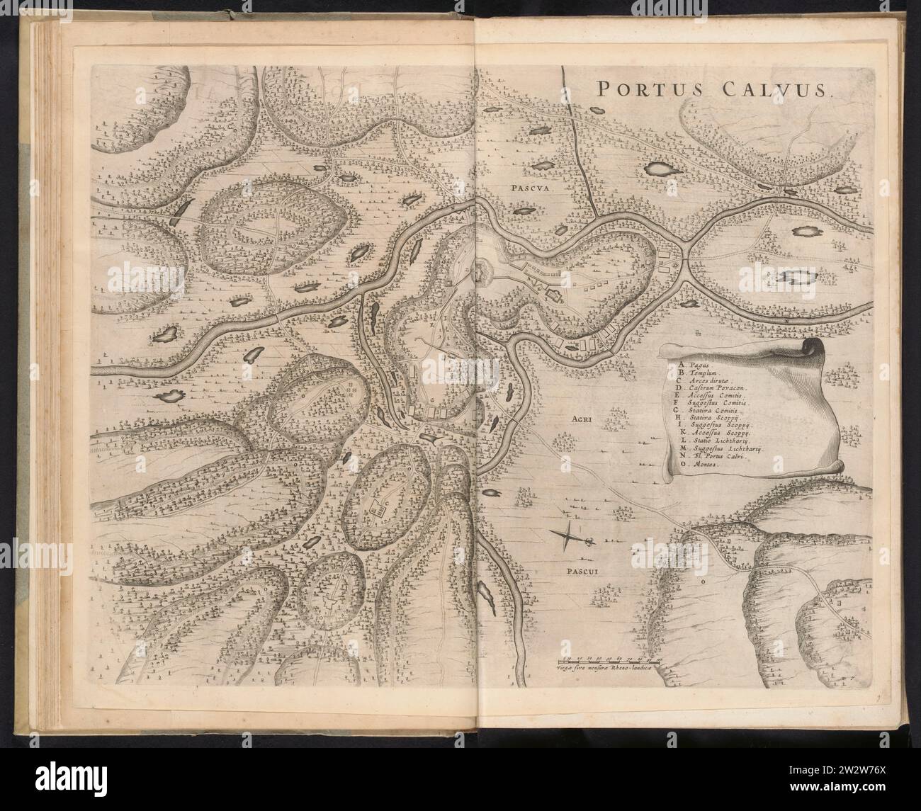 Map of the area around Porto Calvo, 1637, 1645 - 1647 Map of the area ...