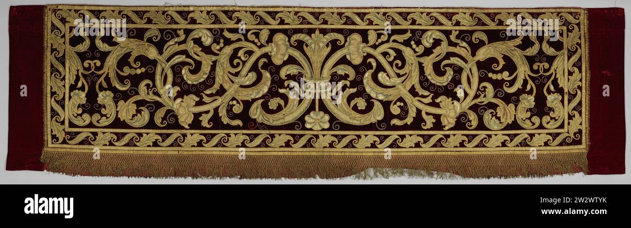 Lambal or strip of application embroidery, anonymous, c. 1500 - c. 1599 ...