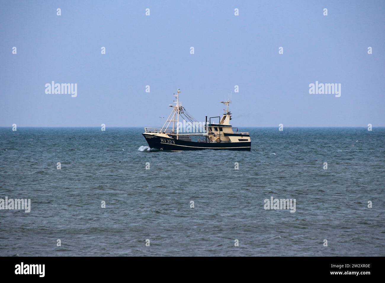 Small fishing Vessel in the Baltic Sea Stock Photo - Alamy