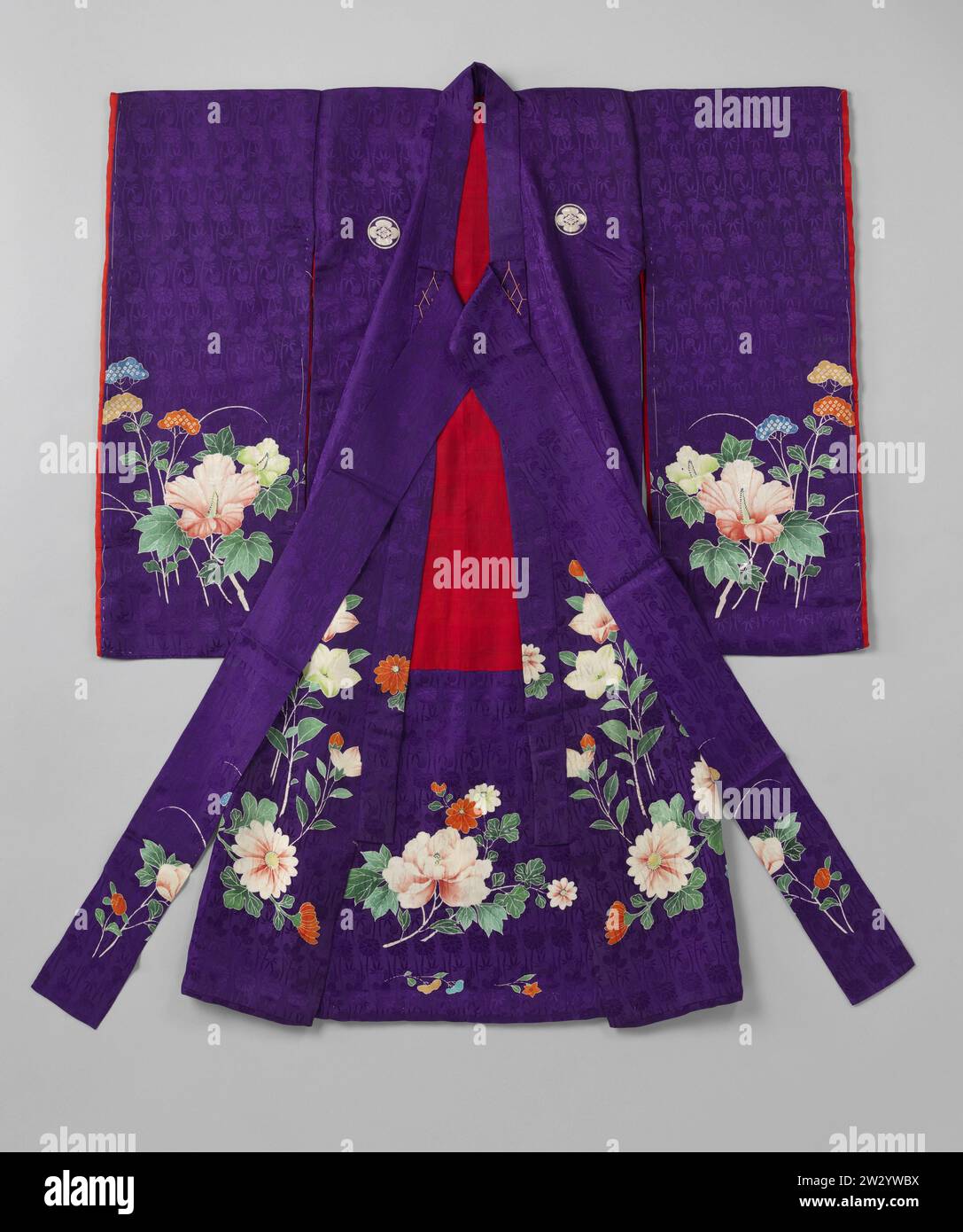 Girls Miyamairi Kimono with flowering autumn plants, 1900 - 1920 Formal ...