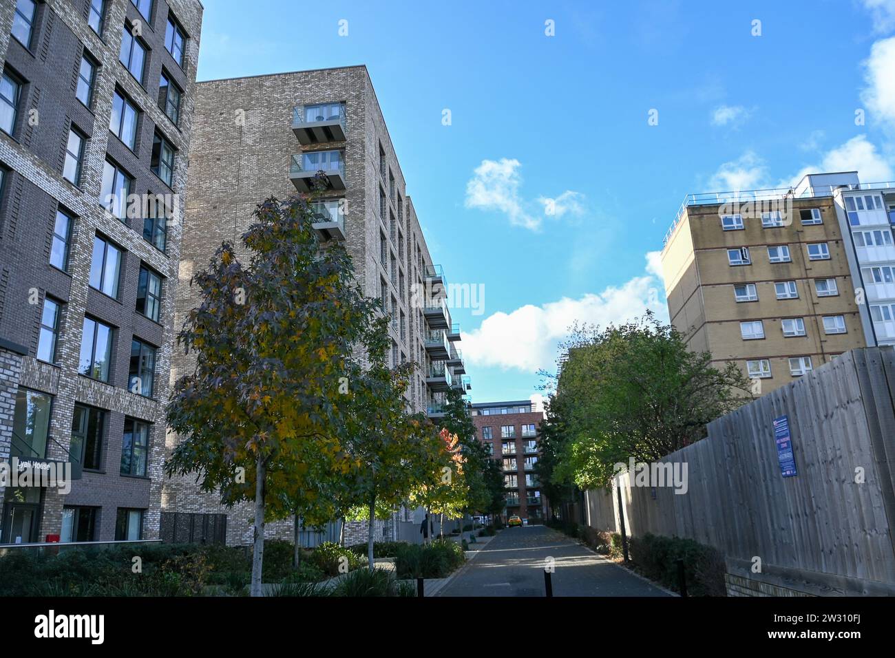 New homes development in Green street , Newham, East London Stock Photo ...