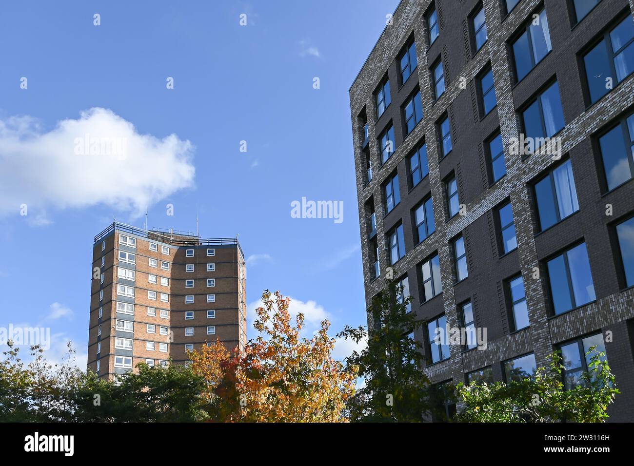 New homes development in Green street , Newham, East London Stock Photo ...