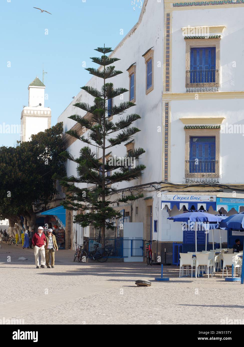 Main Square/piazza in Essaouira "The Windy City", Morocco. December 21 ...