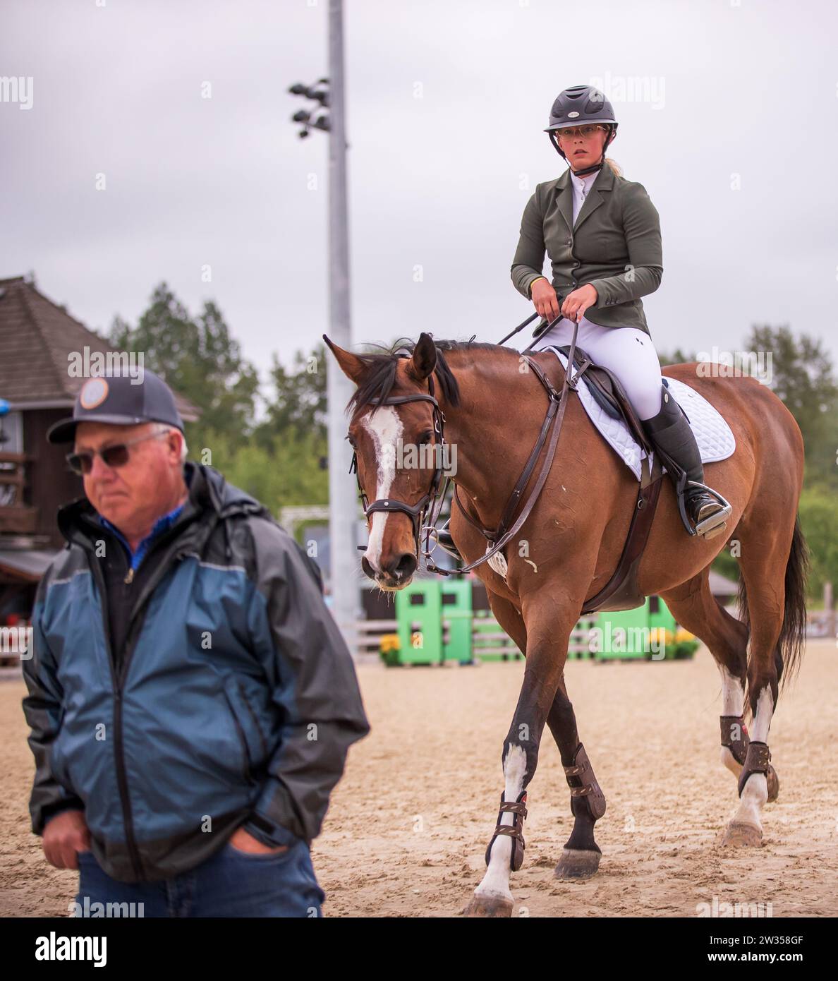 Jaydan Stettner of Canada competes at the 2023 Canadian Premier Horse ...
